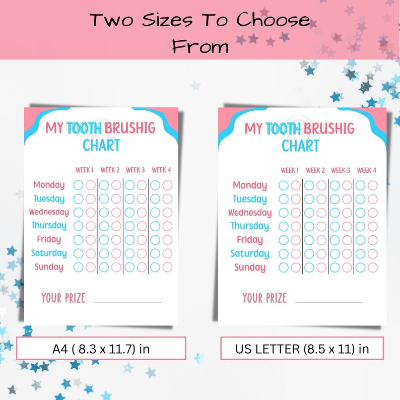 My Tooth Brushing Chore Chart Printable Habit Tracker for - Etsy