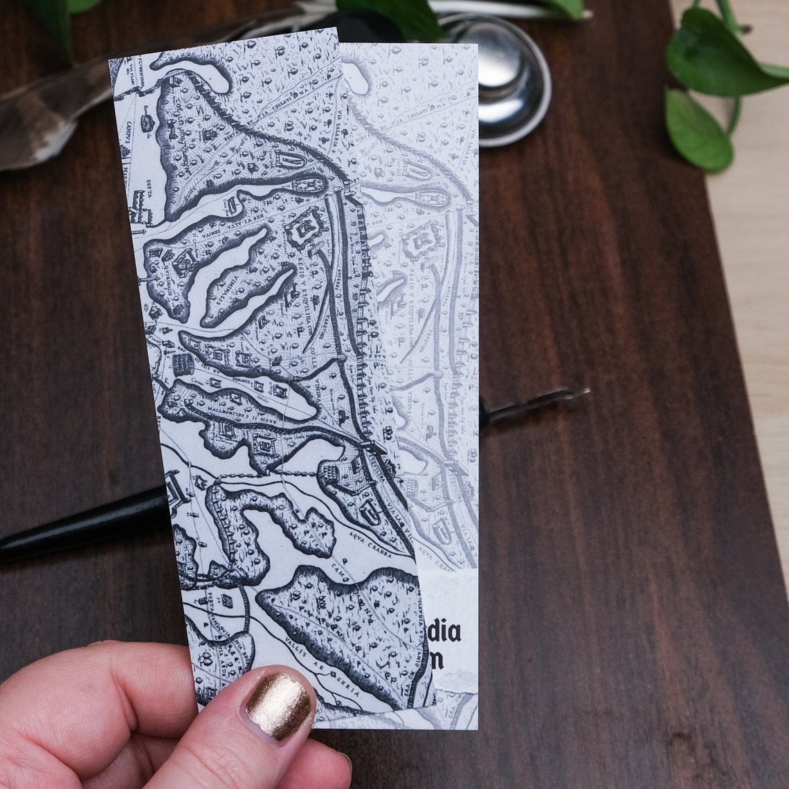 Map of Ancient Rome With Latin Quote Bookmark for the Classical Fine ...