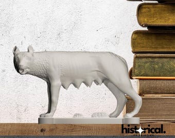 Vintage Capitoline She-wolf W/ Romulus and Remus Metal Replica Souvenir ...