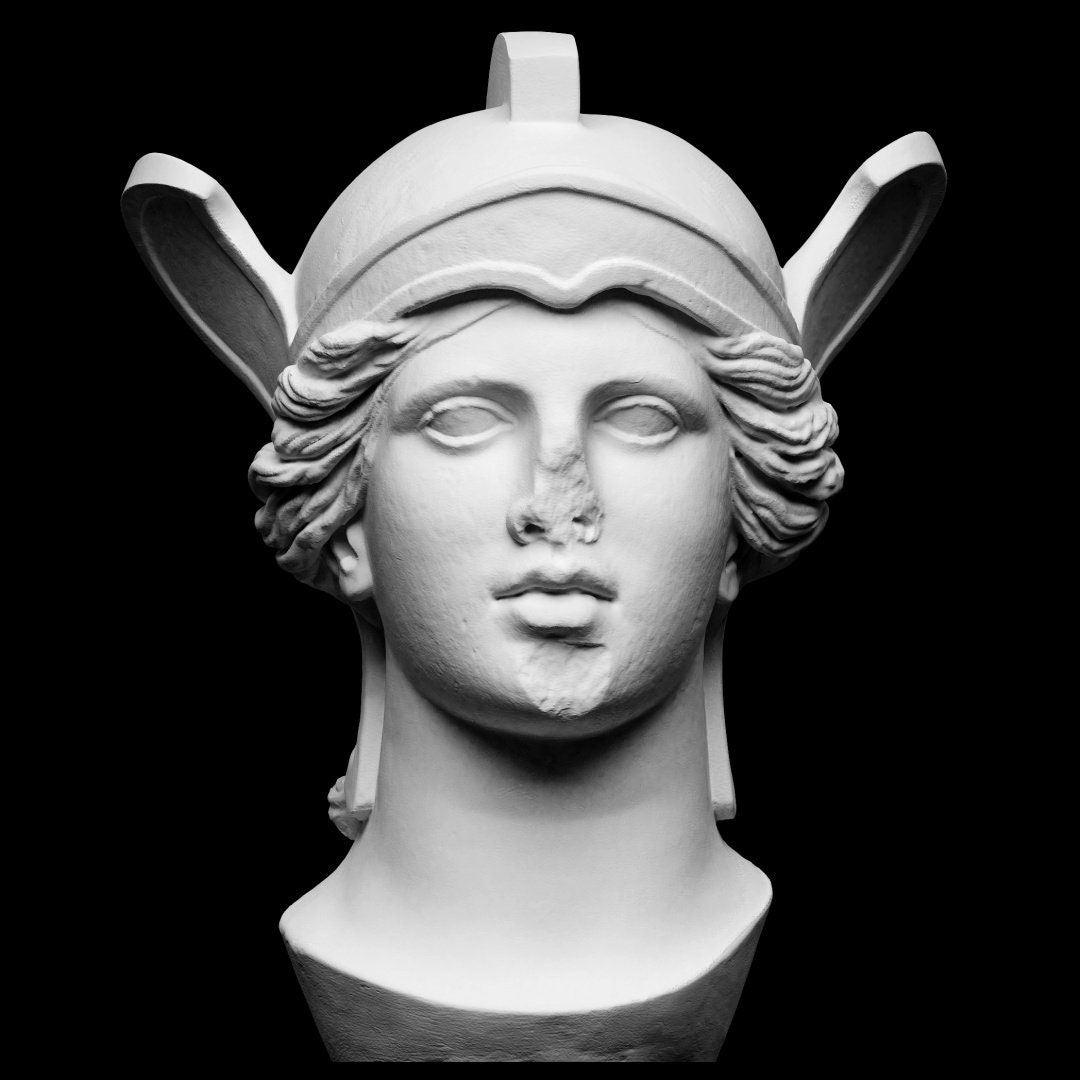 HANDPAINTED Athena Parthenos Head RESIN REPLICA Phidias - Etsy