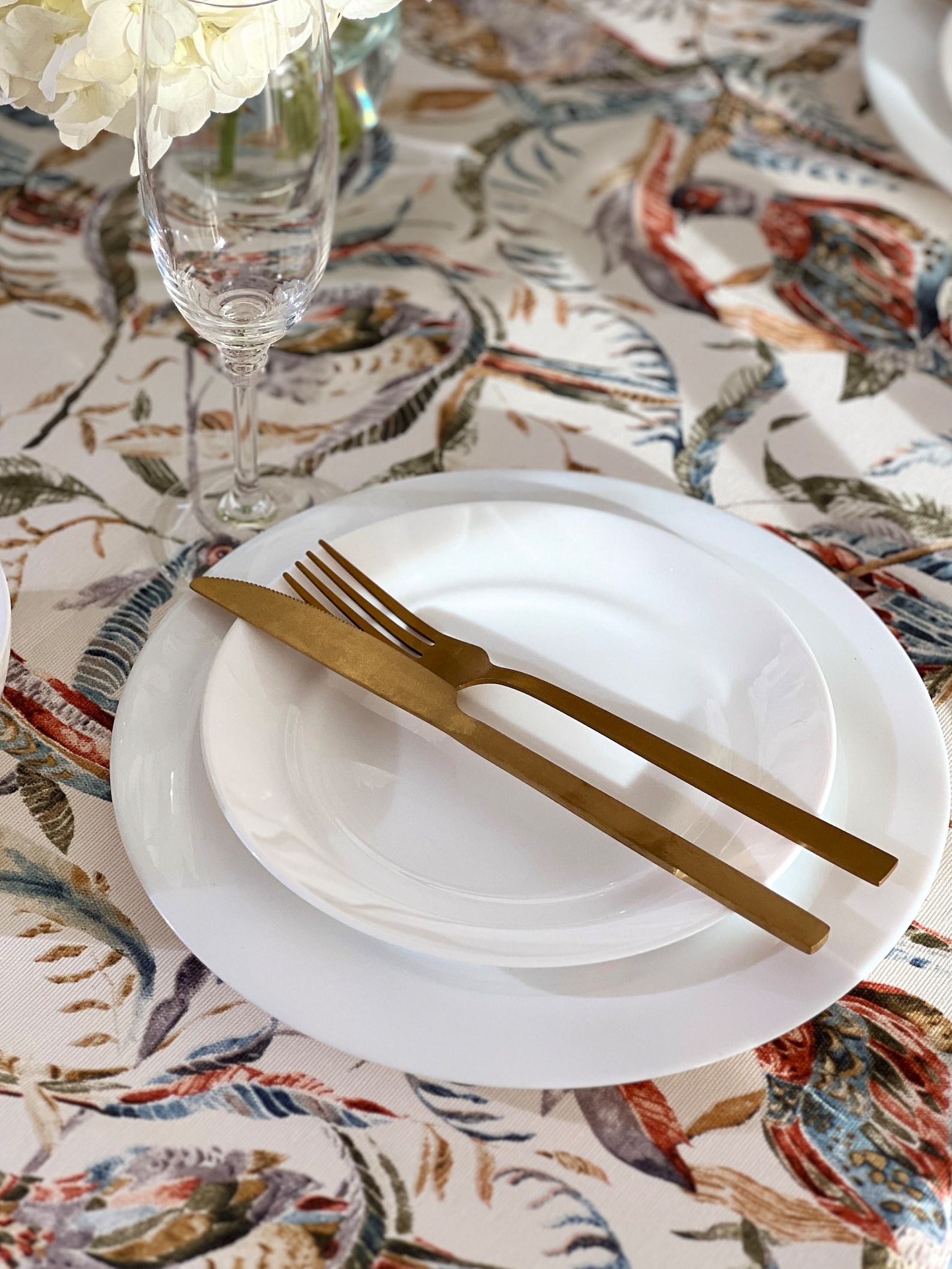 Vintage Tablecloth, Pheasant Birds French Pattern Table Cloth, Waterproof Table Cover Decoration ...