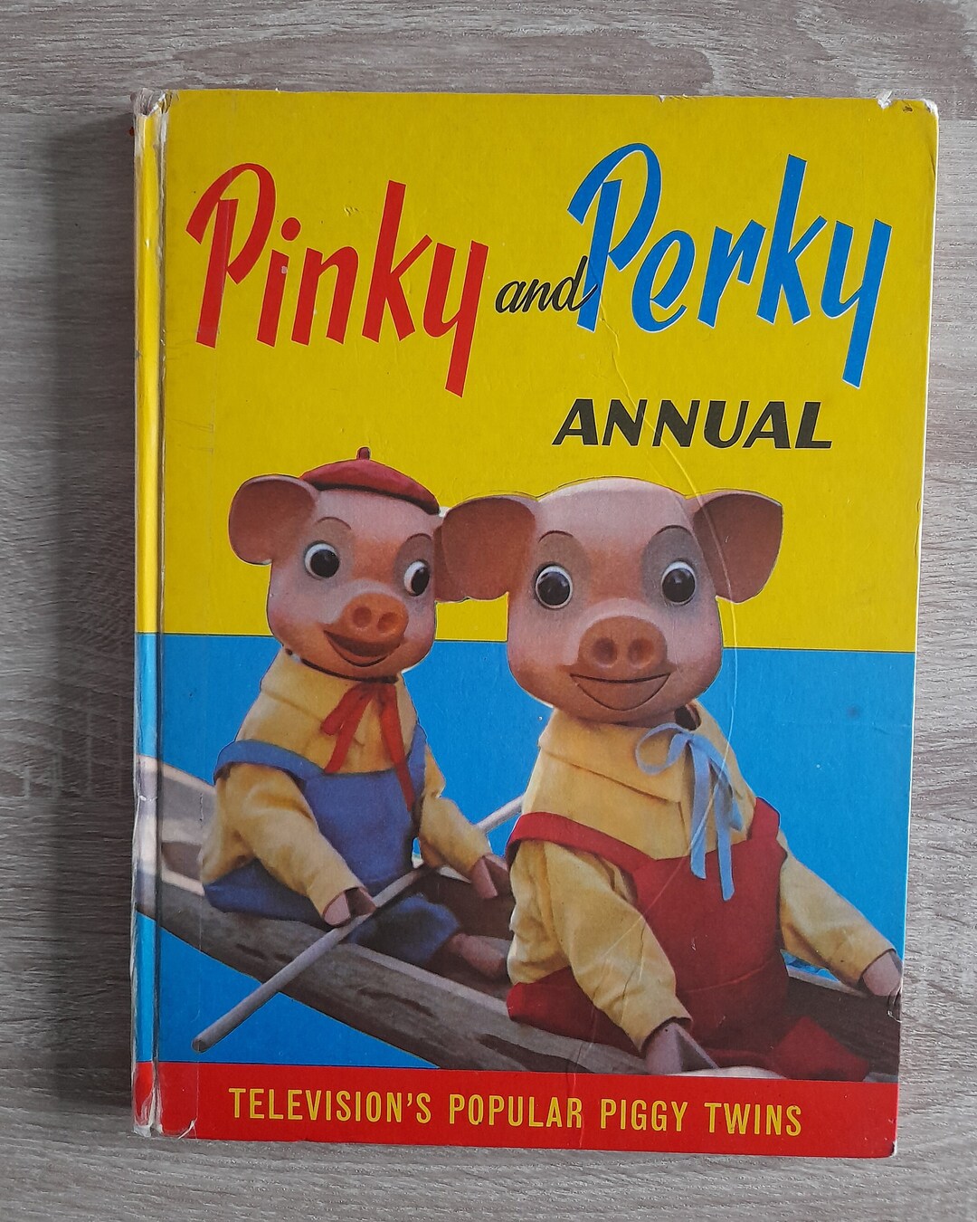 Pinky and Perky Annual Vintage Childrens TV Series Hardback Book 1960's ...