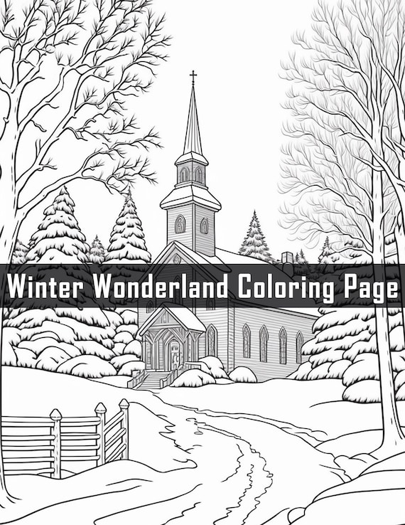 Winter Wonderland Coloring Pages For Kids