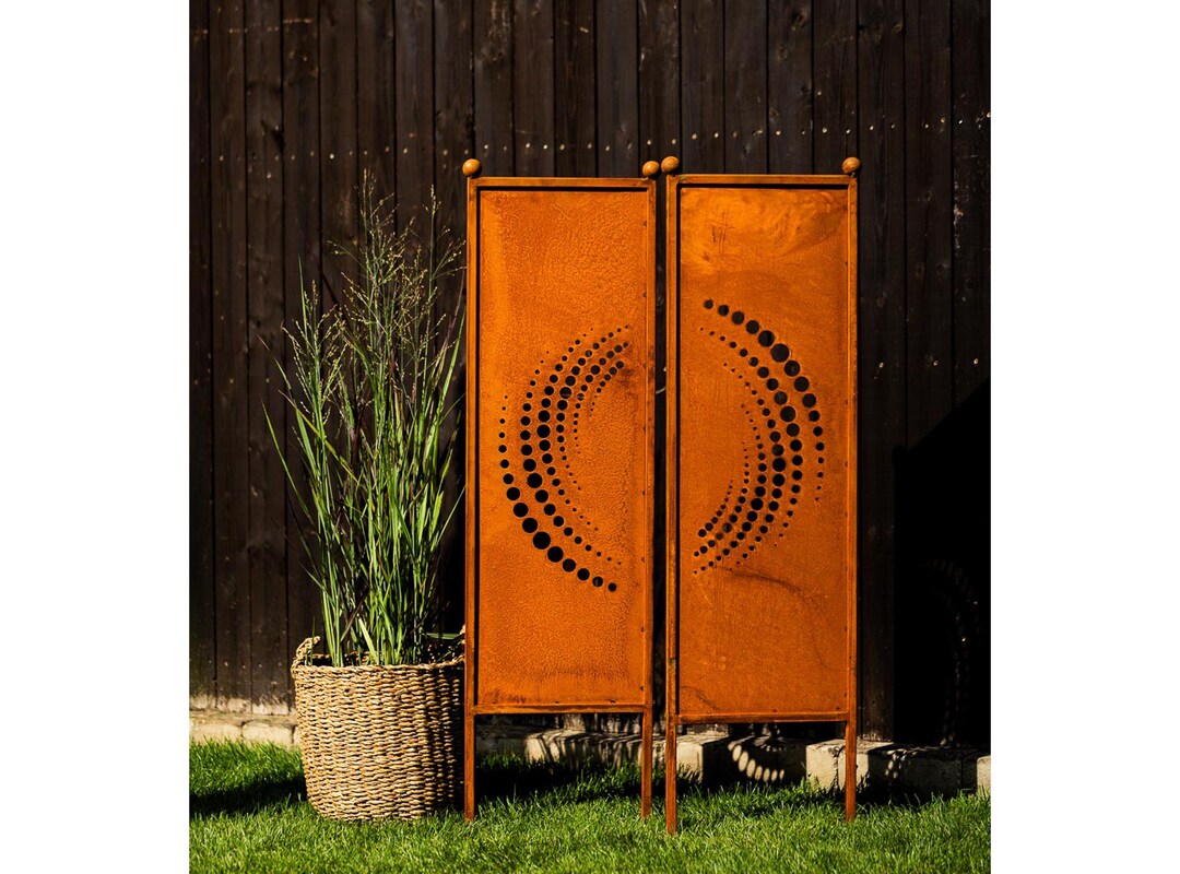 Set of 2 Signs, Sayings, Garden Signs, Privacy Screen, Rust for ...