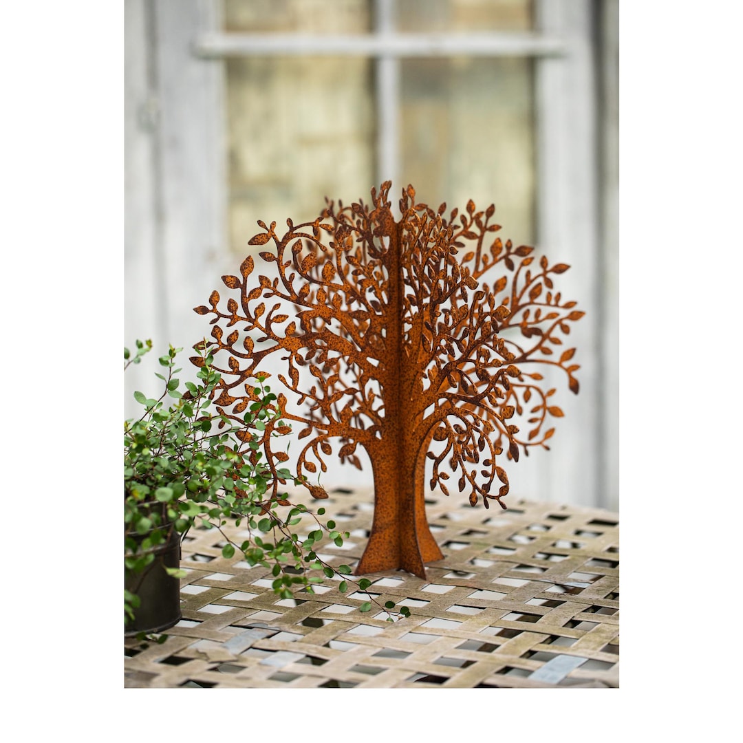 Metall Rost Gartendeko Edelrost rostige Garden Rost Deko Baum ...