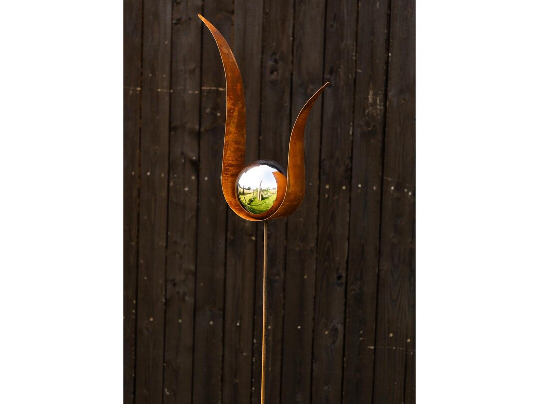 Garden Stake Modern With Stainless Steel Ball Bed Stake Pot Stake Metal ...