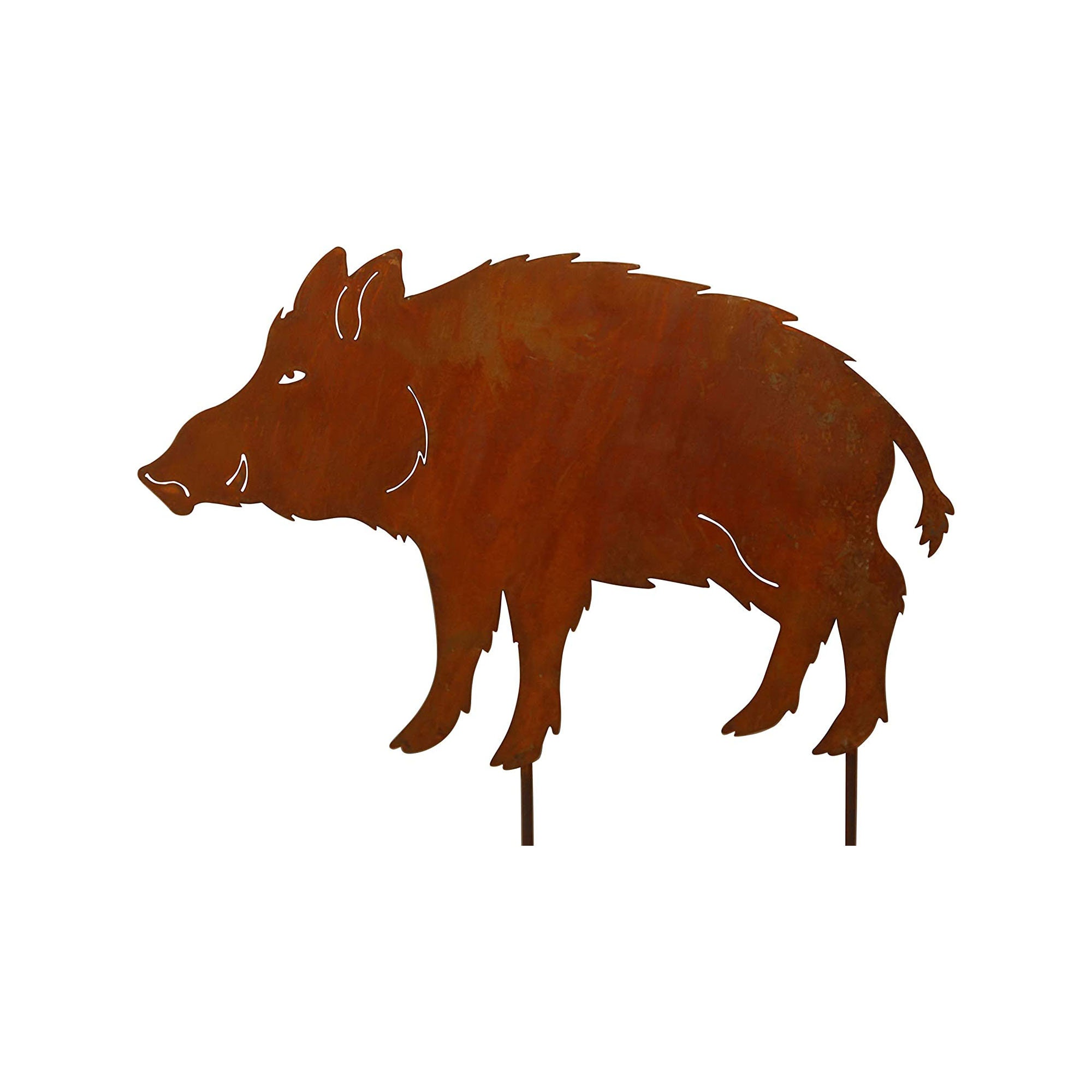 Wild Boar Pig Patina Rusty Garden Decoration Garden Stake - Etsy