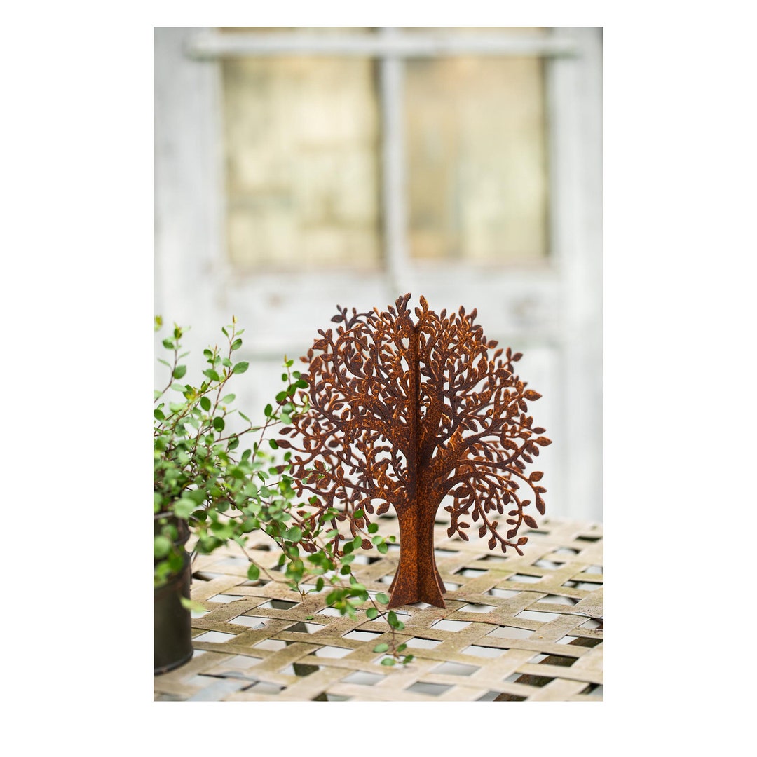 Metal Rust Garden Decoration Rusty Garden Rust Decoration Tree Tree of ...