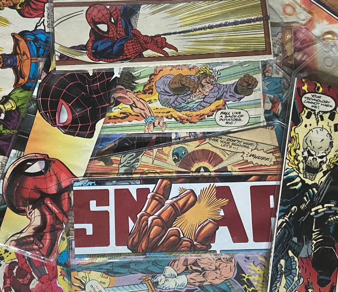 UPDATED again Comic Book Pages Bookmarks - Etsy