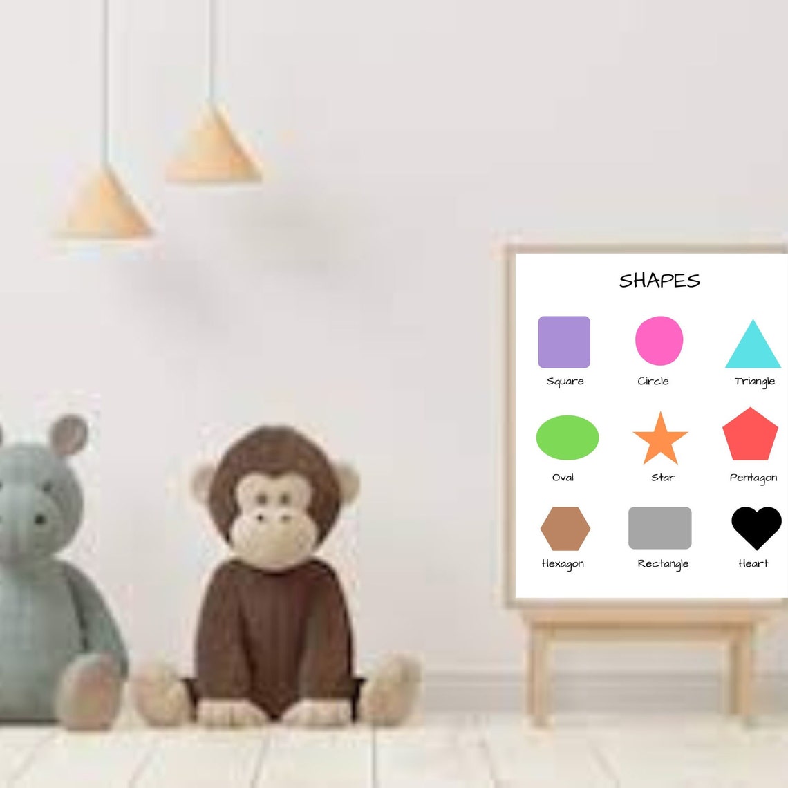 Shapes, Shape Poster, Kids Posters, Classroom Décor, Playroom Décor ...