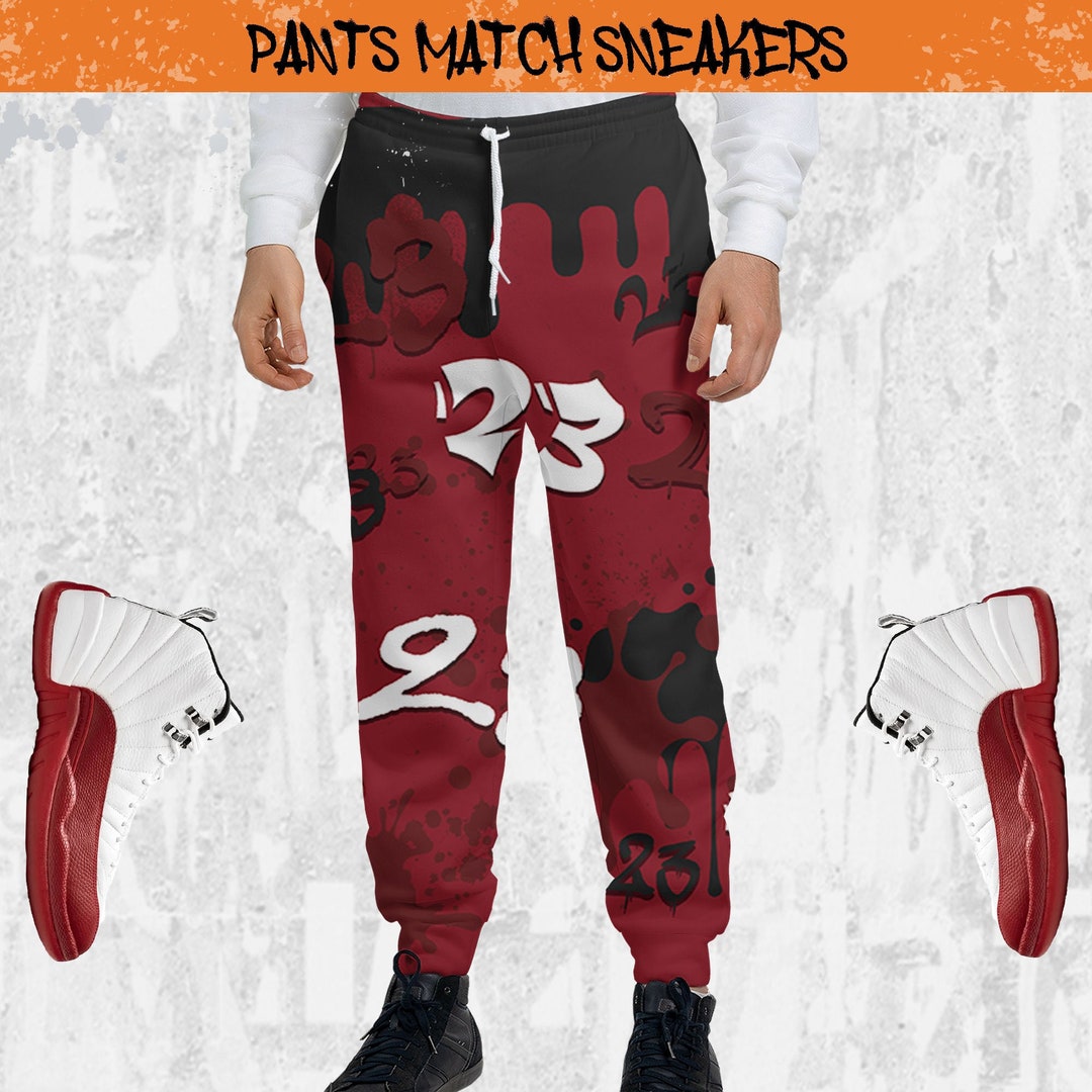 23 Pattern Graffiti 3D Winner Unisex 3D Pants Match AJ 12 - Etsy