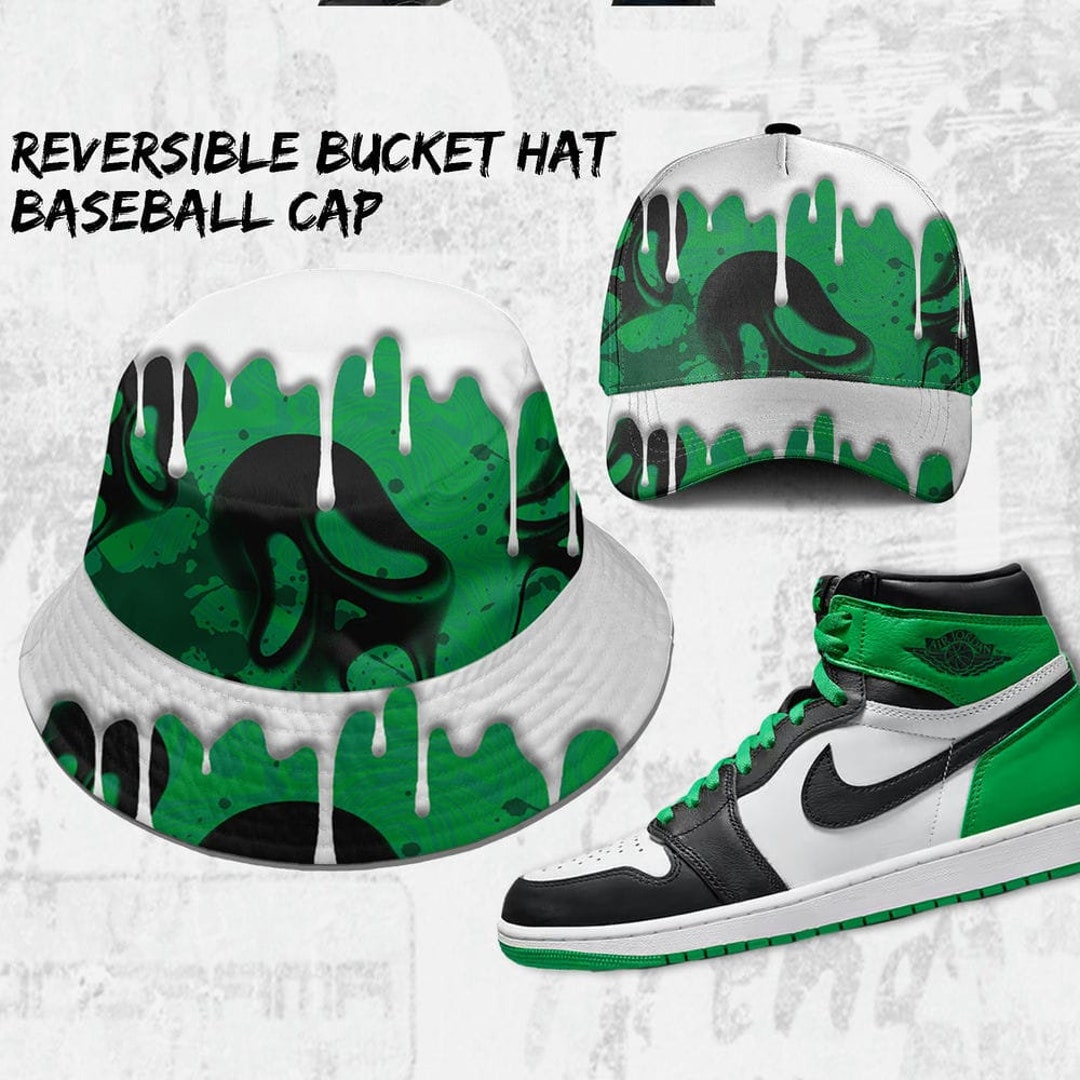Ghostface Unisex 3D Hat Match Jordan 1 Celtic Lucky Green Hat - Etsy