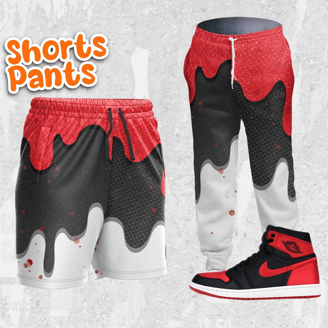 KREAM 3D Waffle Cone Unisex 3D Shorts Pants Match AJ 1 Bred - Etsy