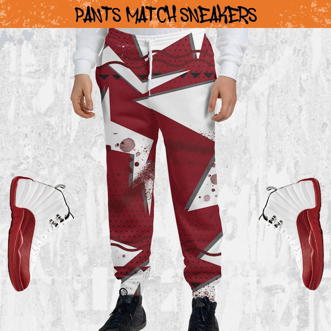 Free Pattern ST Unisex 3D Pants Match AJ 12 Cherry Pants - Etsy