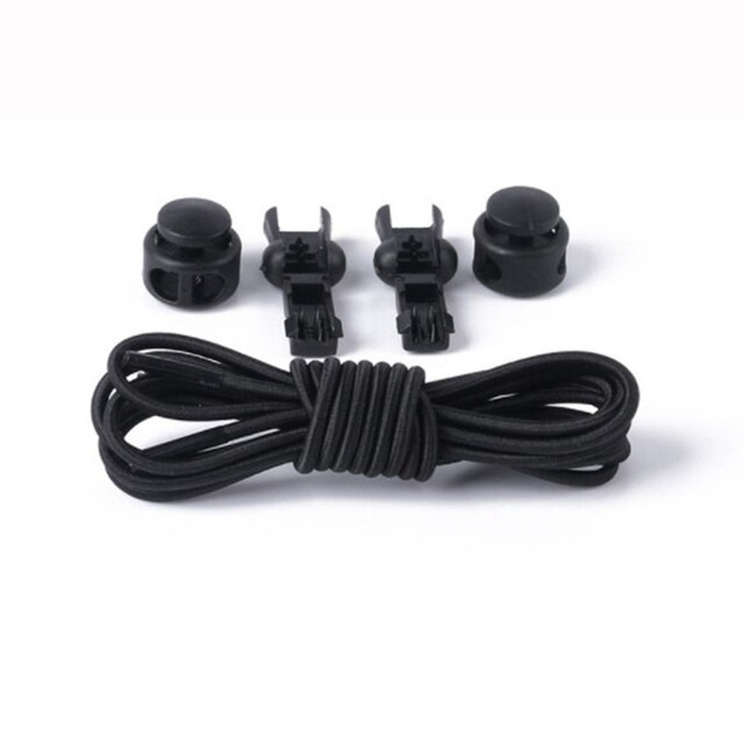 Stretching Lock Shoelaces Sneaker Silicone Shoelaces Elastic Laces 18 ...