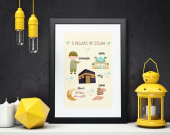 5 Pillars of Islam Bag Book Craft (Download Now) - Etsy