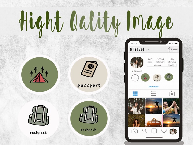 Camping & Adventure Instagram Highlight Covers | Adventure Highlight ...