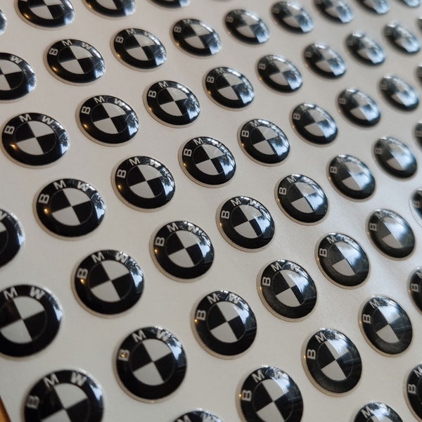 Bmw Black White Sticker - Etsy