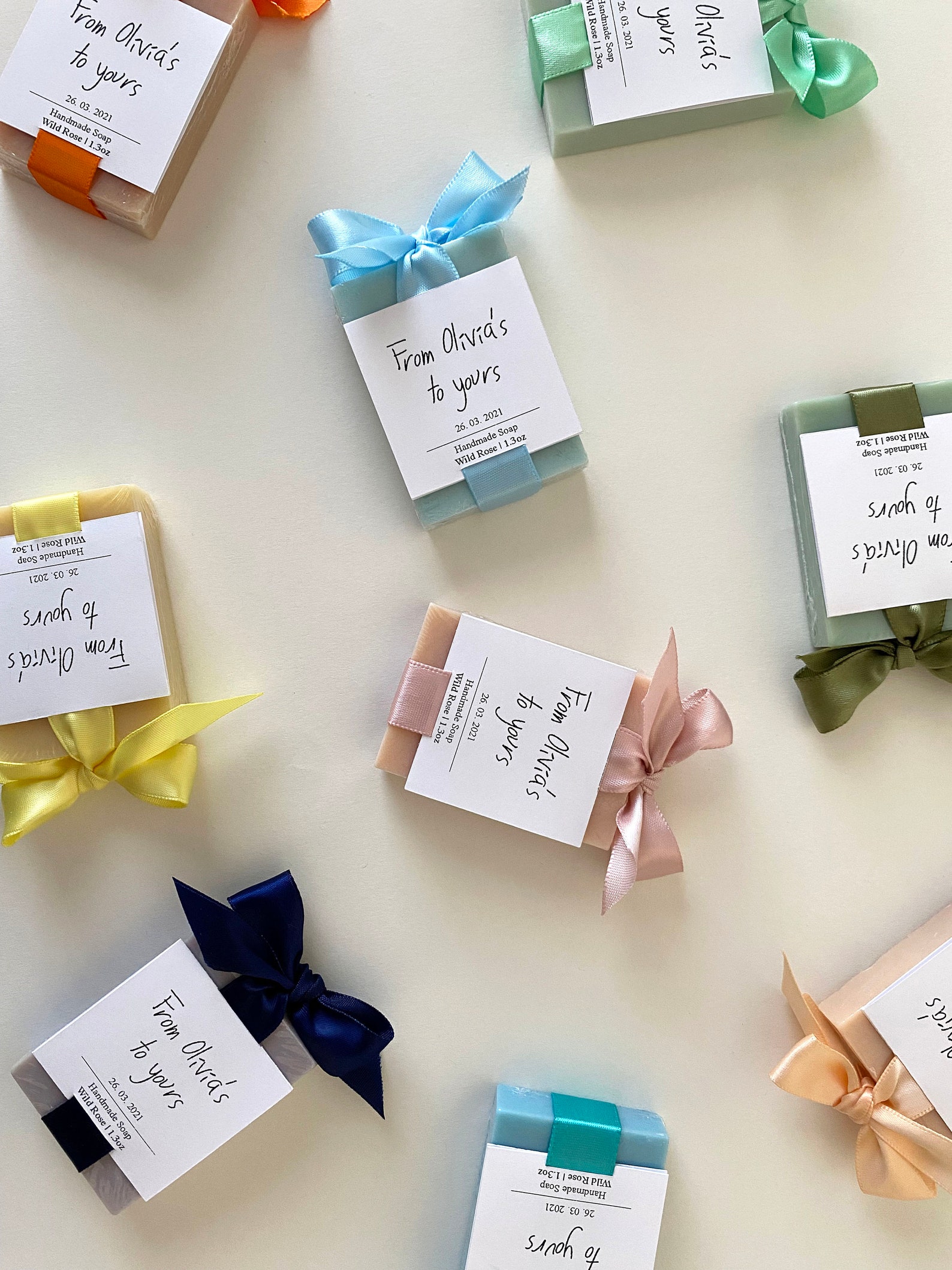 Pick 2 Colors of Your Choice, Vegan Handmade Soap Gift Set for Guests ...