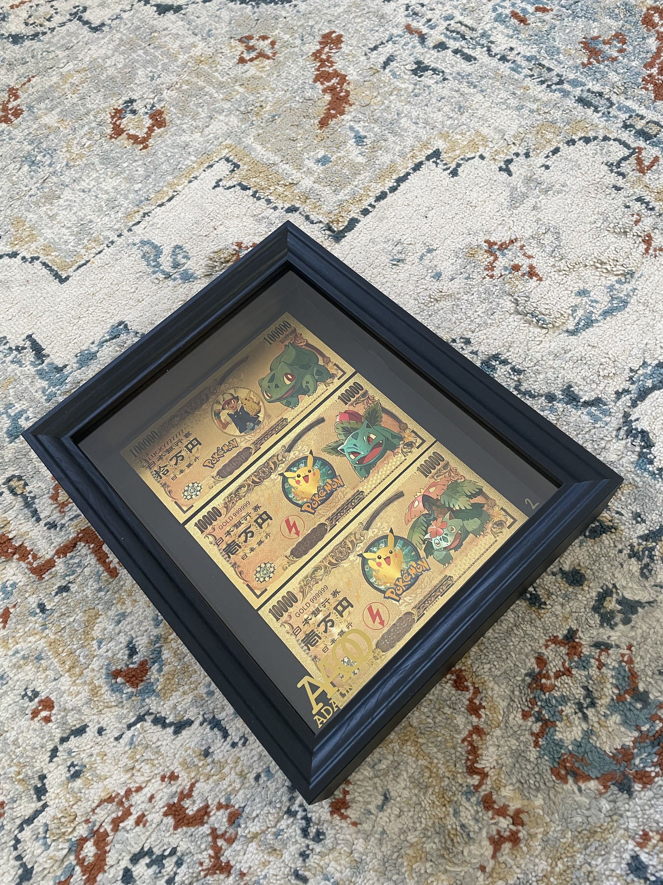 24K Gold Frame Bulbasaur Ivysaur Venusaur - Etsy