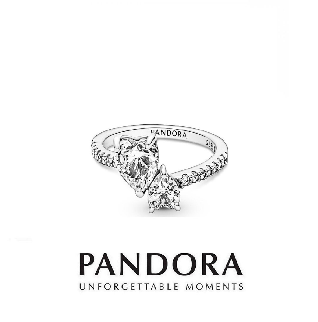 New Pandora Heart Sparkling Ring Trending Now: Silver - Etsy UK