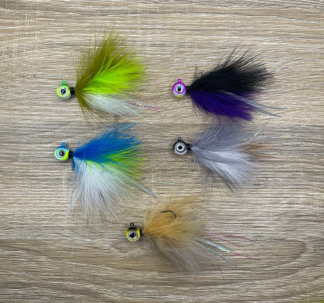 NEW Brand New Color Series 1/4 Ounce Handmade Marabou Jigs - Etsy