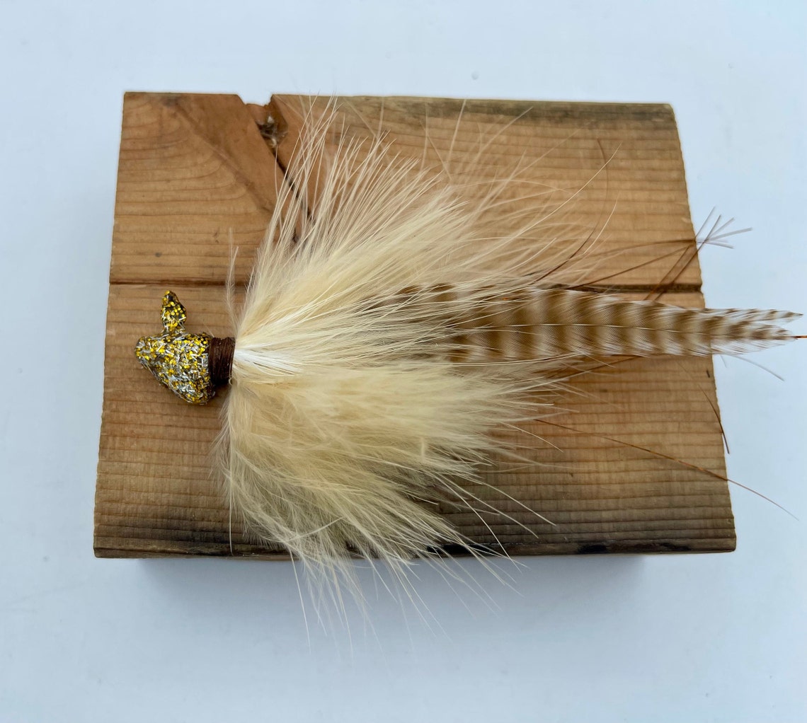 3 Pack of Custom Marabou Swim Jigs 1/4 Ounce-blonde Bomber - Etsy