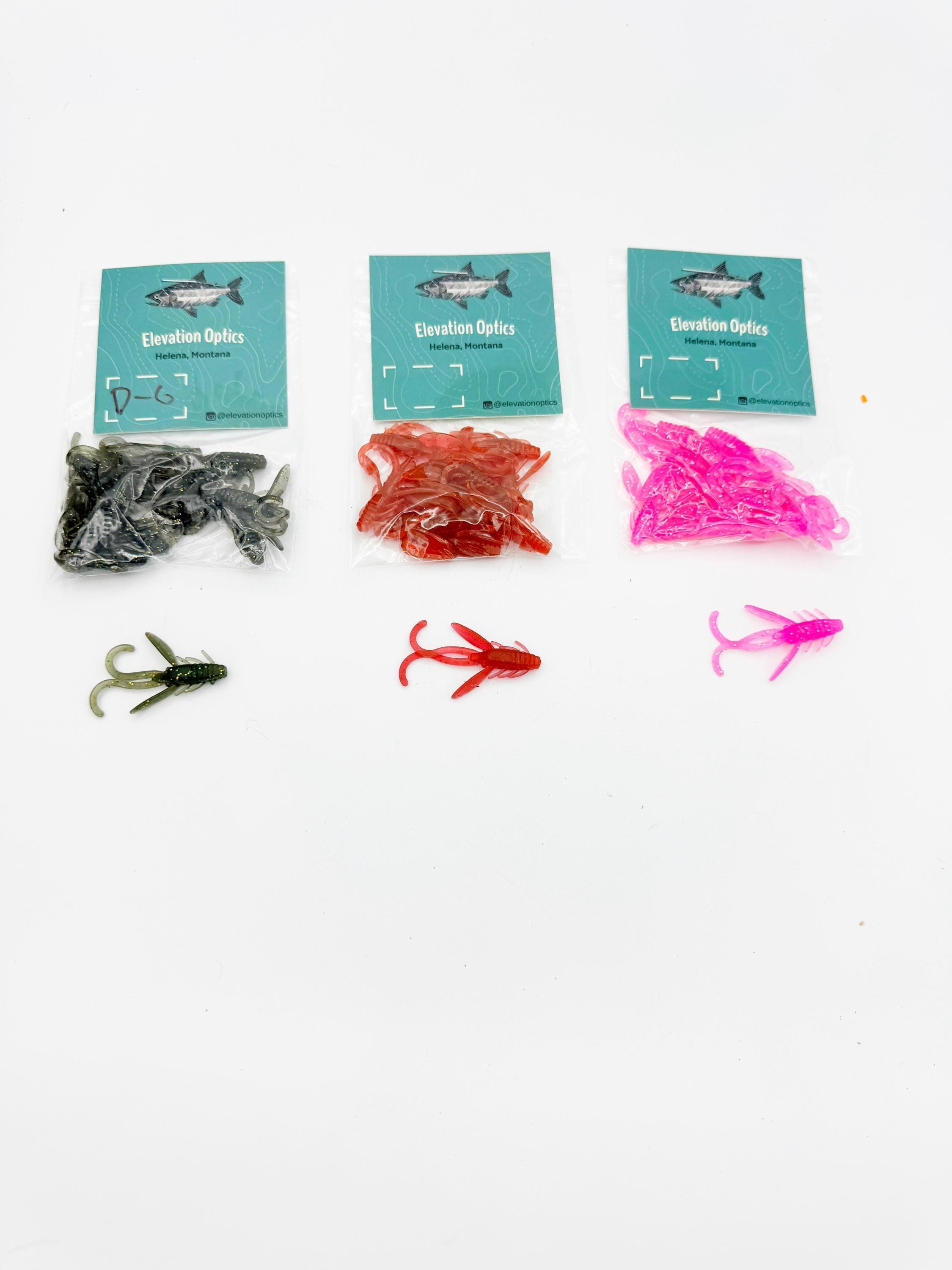 1 1/4" Mudbug Micro Plastic Ice Fishing Baits-crappie-trout- Perch - Etsy