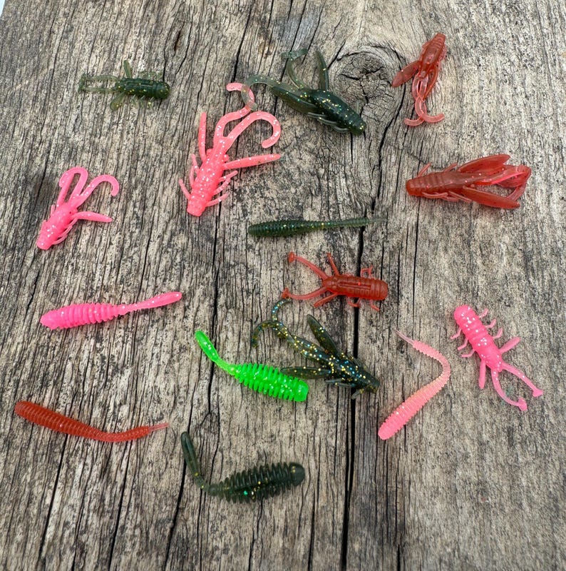 1 1/4" Mudbug Micro Plastic Ice Fishing Baits-crappie-trout- Perch - Etsy