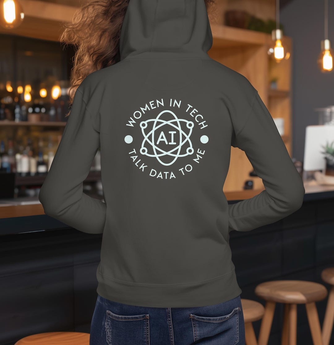 Women in Tech Talk Data to Me Unisex Hoodie Tech Technology Techie Stem ...