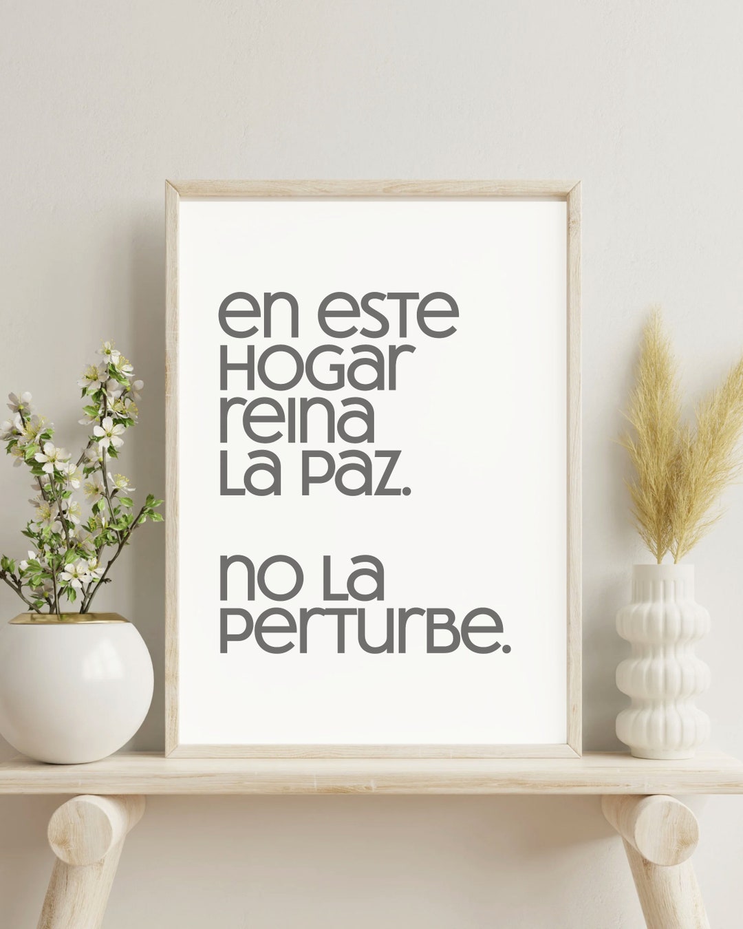 Custom Spanish Quote Paz Peace Peaceful Home Customized Text Art ...