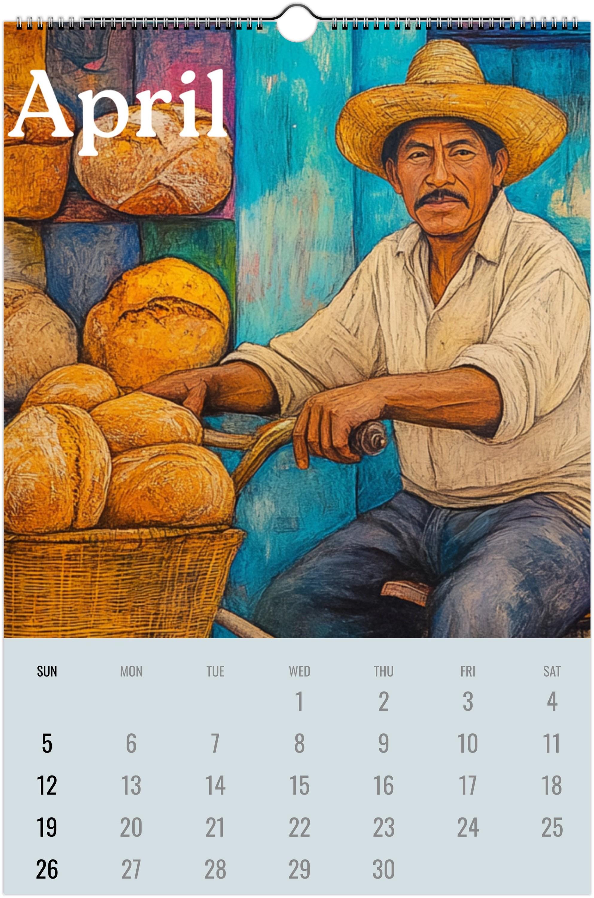 2026 Mexican Wall Art Calendar by Drgartlab - Etsy