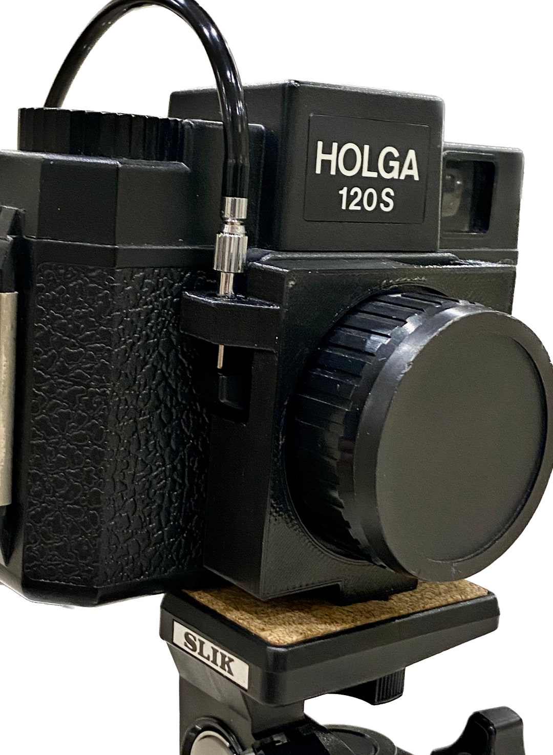 Shutter Release Cable Adapter & Button Extender for Holga 120S Camera ...
