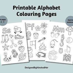 Printable Alphabet Coloring Pages for Kids: Fun ABC Printable (PDF ...