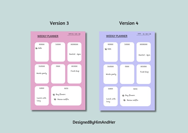 Printable Weekly Planner. Printable PDF. Time Management. Goal Setting ...