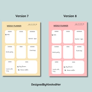 Printable Weekly Planner. Printable PDF. Time Management. Goal Setting ...