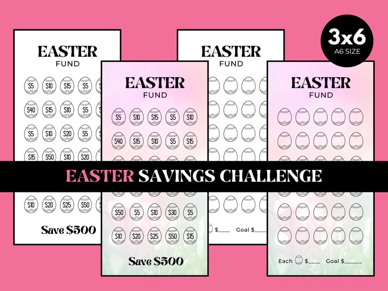 Easter Savings Challenge Printable Savings Tracker Printable - Etsy