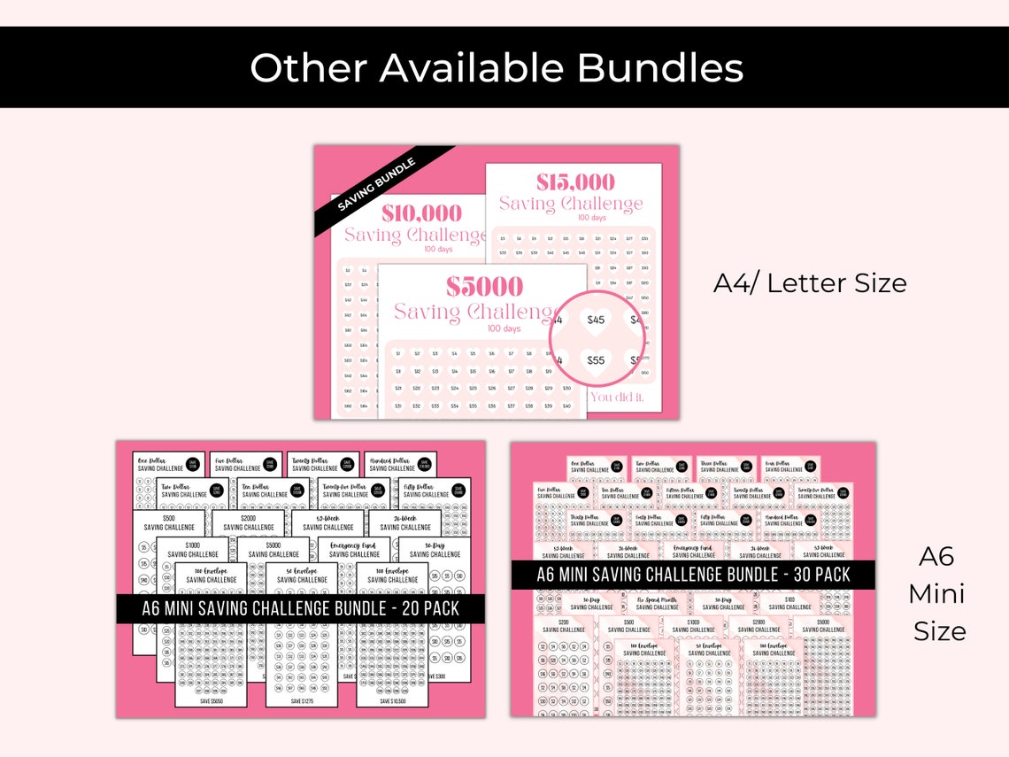 100 Envelope Challenge Printable, Money Savings Challenge, Saving ...