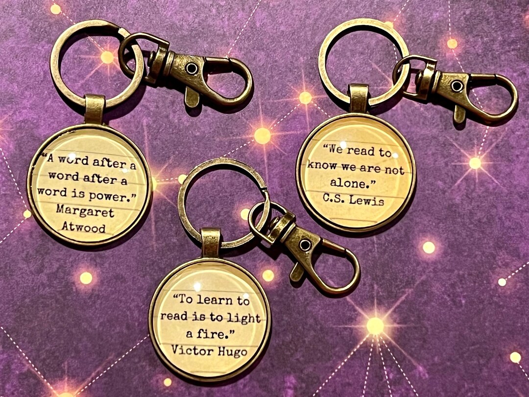 Reading Quotes Keychain - Etsy