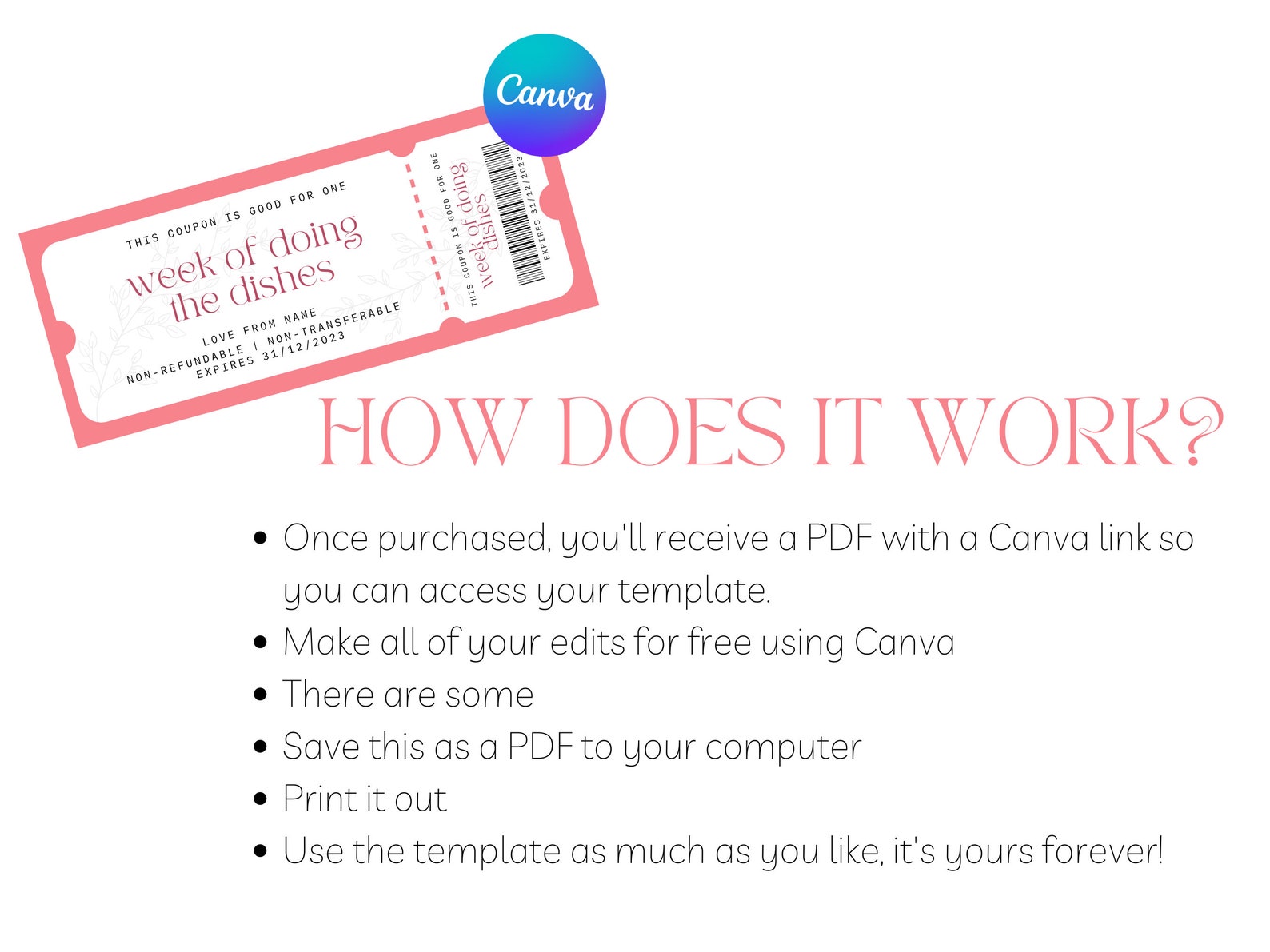 Mothers Day Coupons | Mothers Day Coupon Book | Mothers Day Coupons ...