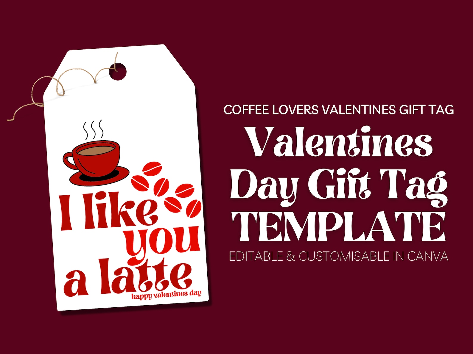 Valentine's Day Gift Tags Printable | Valentines Day Gift Tags Editable ...