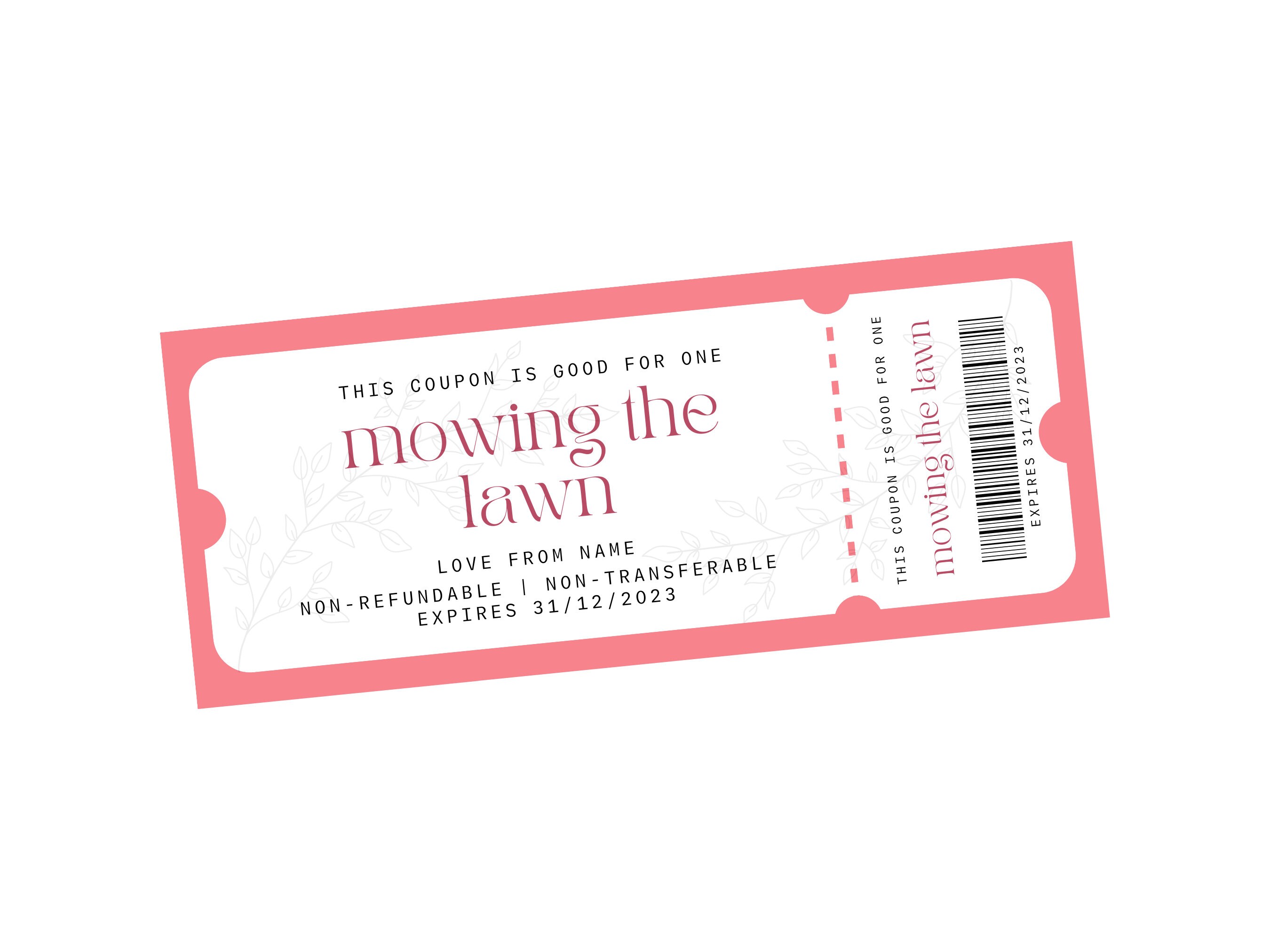 Mothers Day Coupons | Mothers Day Coupon Book | Mothers Day Coupons ...