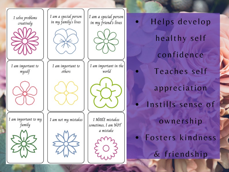 Growth Mindset Printable, Daily Self Discovery Cards, Motivational Deck ...