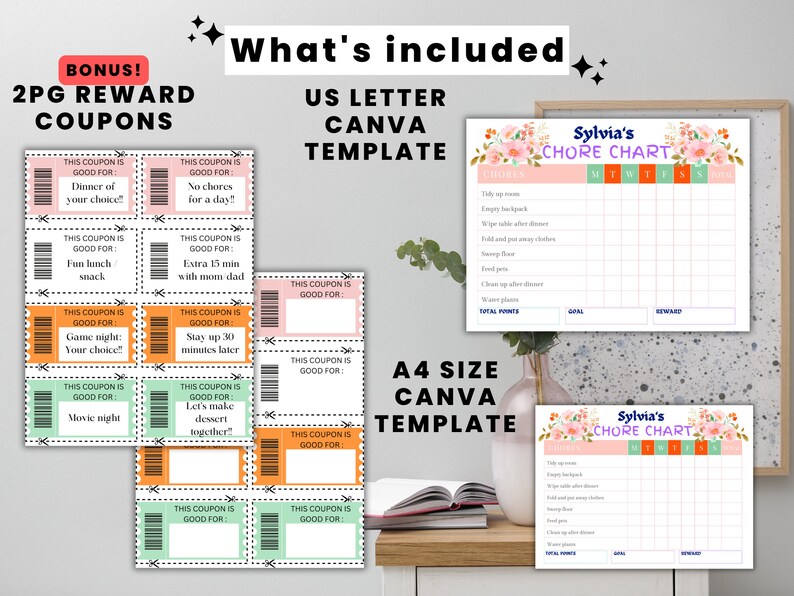 Customizable Reward Charts for Kids, Create Your Own Chart Children ...