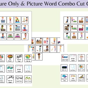 Kids Chore Routine Chart, Visual Schedule for ADHD and Autism, Daily ...