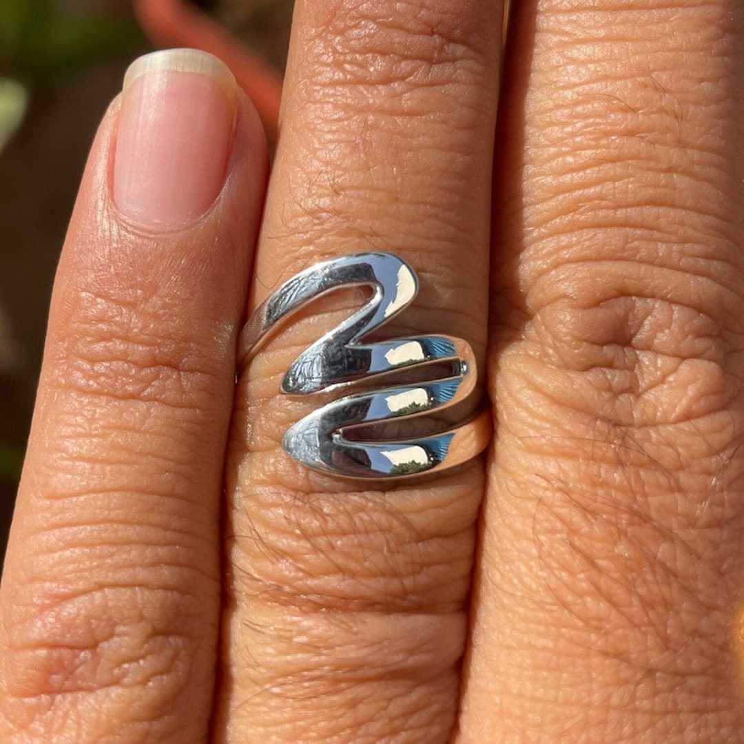 Wave Ring Women Surfers Oceans Nautical Ring Waves Ring - Etsy UK