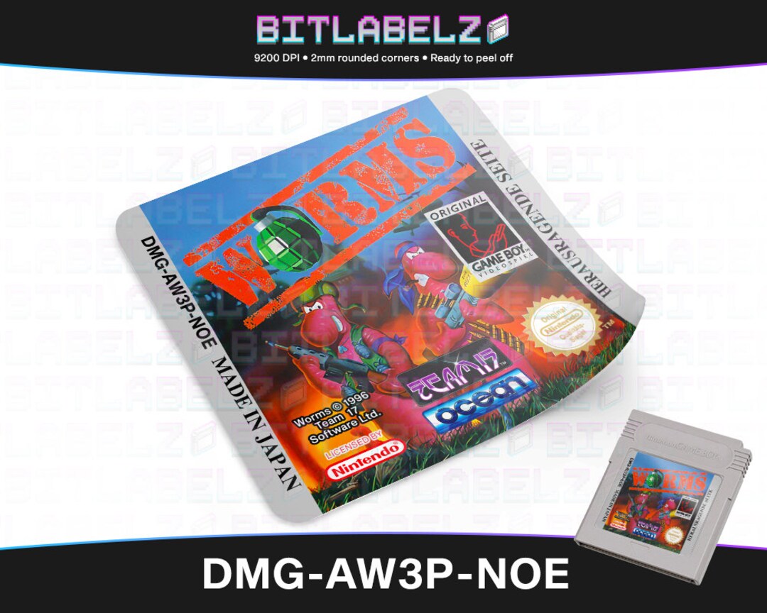 Worms » Replacement Label » DMG-AW3P-NOE - Etsy