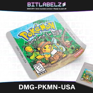 Pokemon Pikachu & Friends Custom Replacement Label DMG-PKMN-USA - Etsy