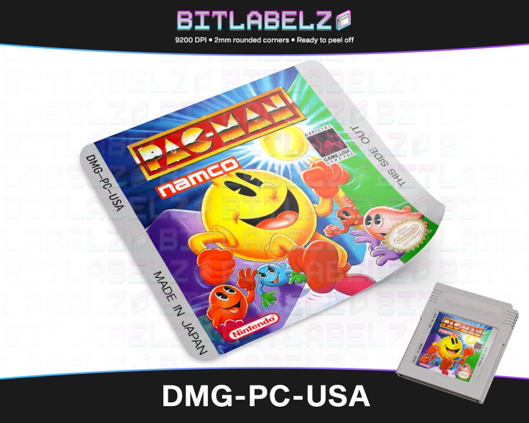 Pac-man » Replacement Label » DMG-PC-USA - Etsy
