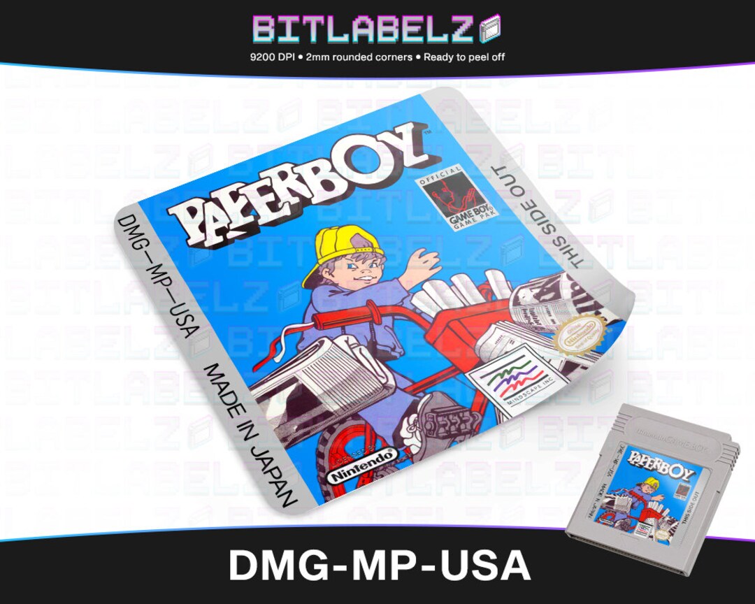 Paperboy » Replacement Label » DMG-MP-USA - Etsy
